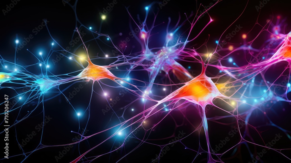 Neuronal network neurons brain Neurofeedback, synapses, neurosciences ...