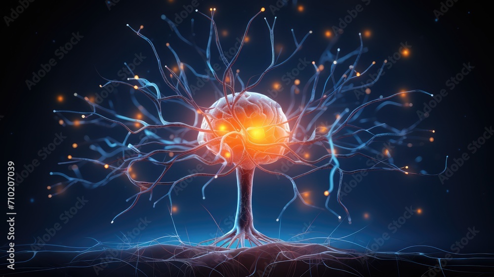 Neuronal learning, 3d neurons forge new connections, strengthening the ...