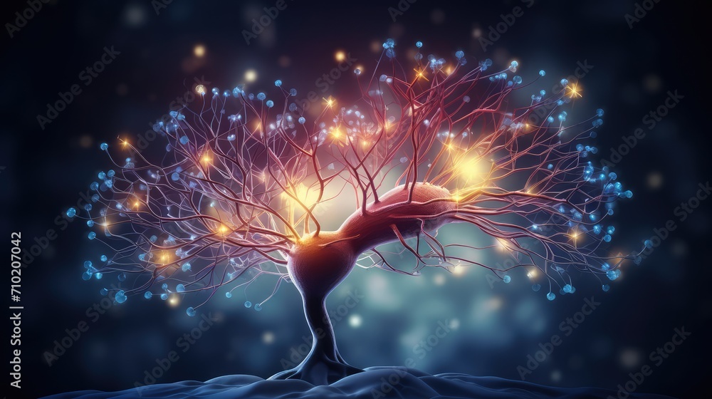 Neuronal learning, 3d neurons forge new connections, strengthening the ...