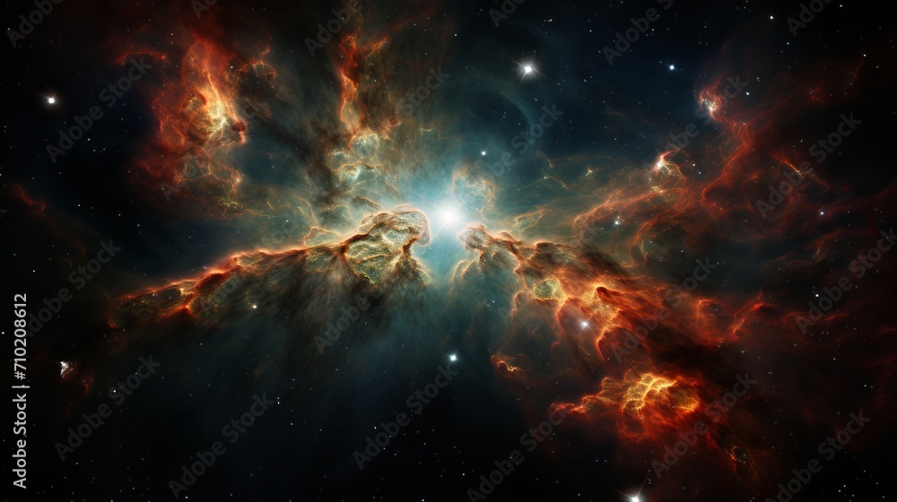 Cosmic ballet celestial bodies, galaxies, nebulae, comets, starlit ...