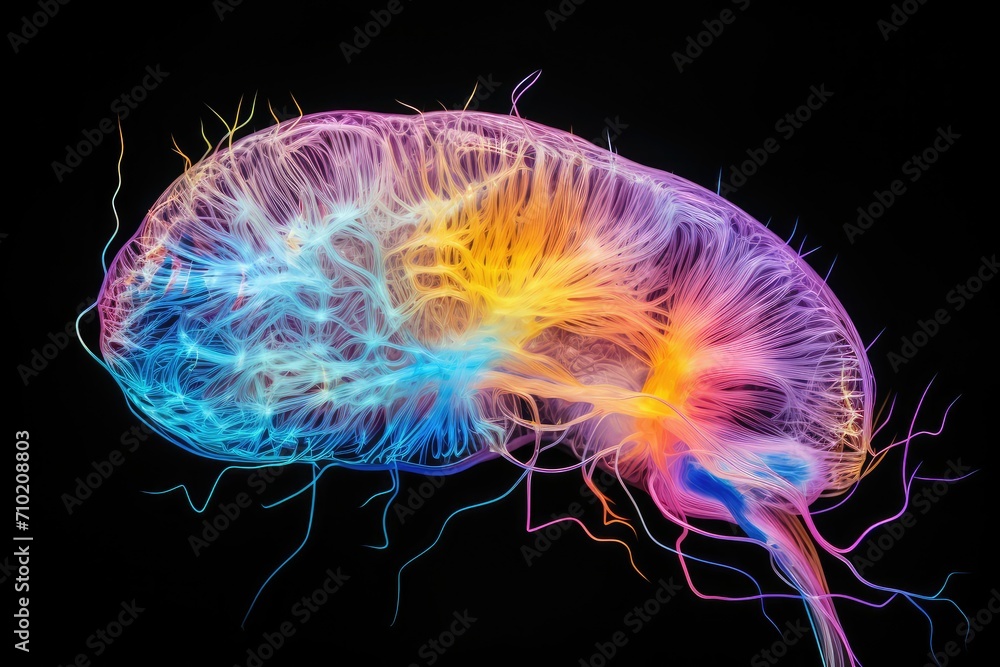 Brain regions: cerebellum, brainstem, cerebral cortex (frontal ...