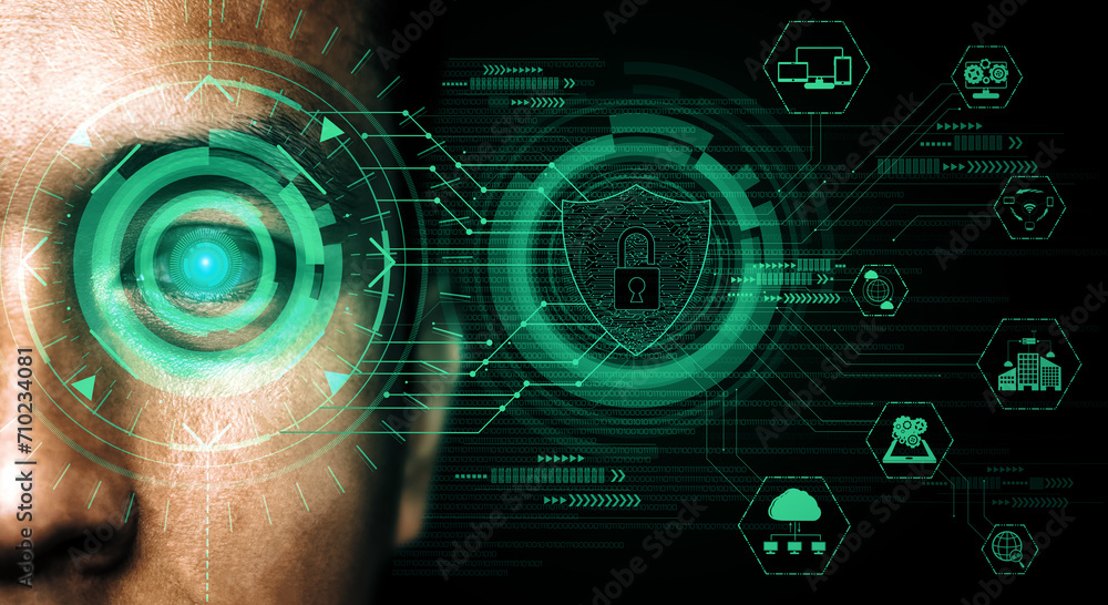 Future cyber security data protection by biometrics scanning with human ...