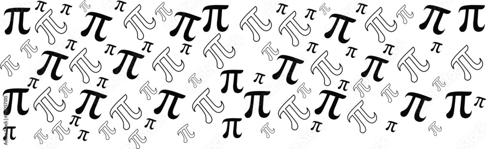 National Pi Day Background banner border isolated vector illustration ...