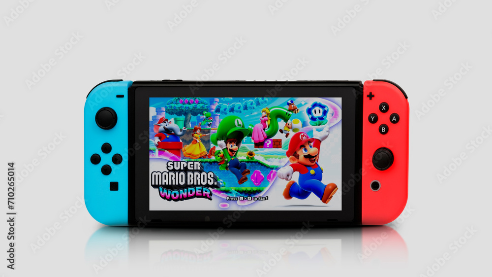 Super Mario Wonder running on Nintendo Switch screen, 15 jan, 2024, Sao ...