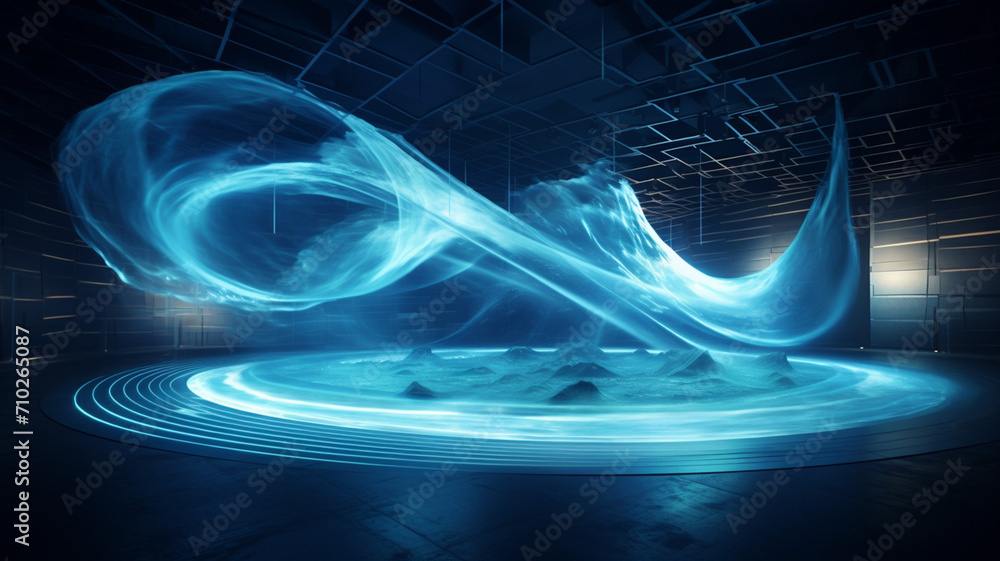 Waveform Aquatic Gallery. Undulating water concept Stock Illustration ...
