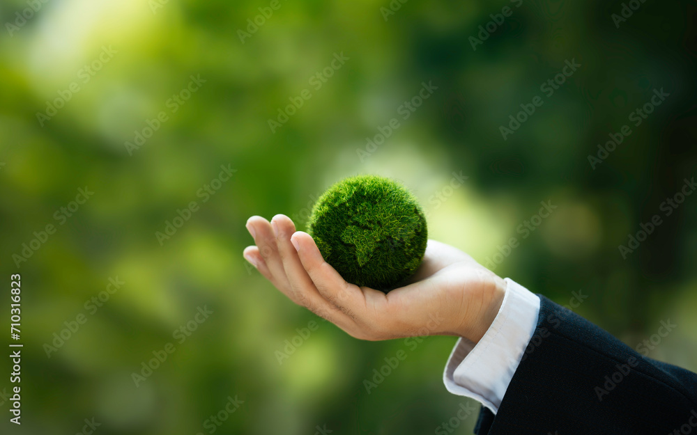 Sustainable Environment Business or Green Company concept. Business ...