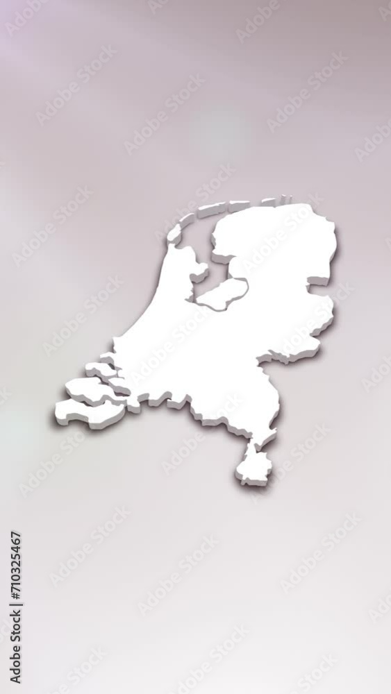 Mobile Vertical Resolution 1080x1920 Pixels, Netherlands 3D Map Intro ...