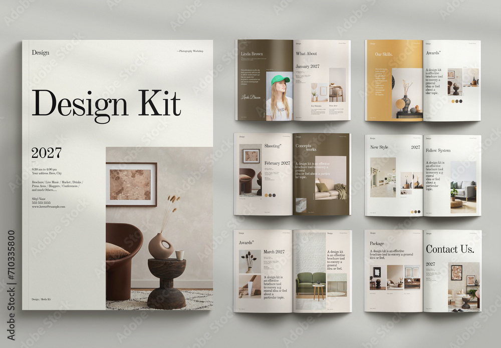 Design Kit Layout Stock Template | Adobe Stock