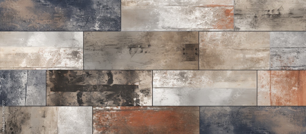 Colorful digital wall tiles designed for washrooms and kitchens, with a ...