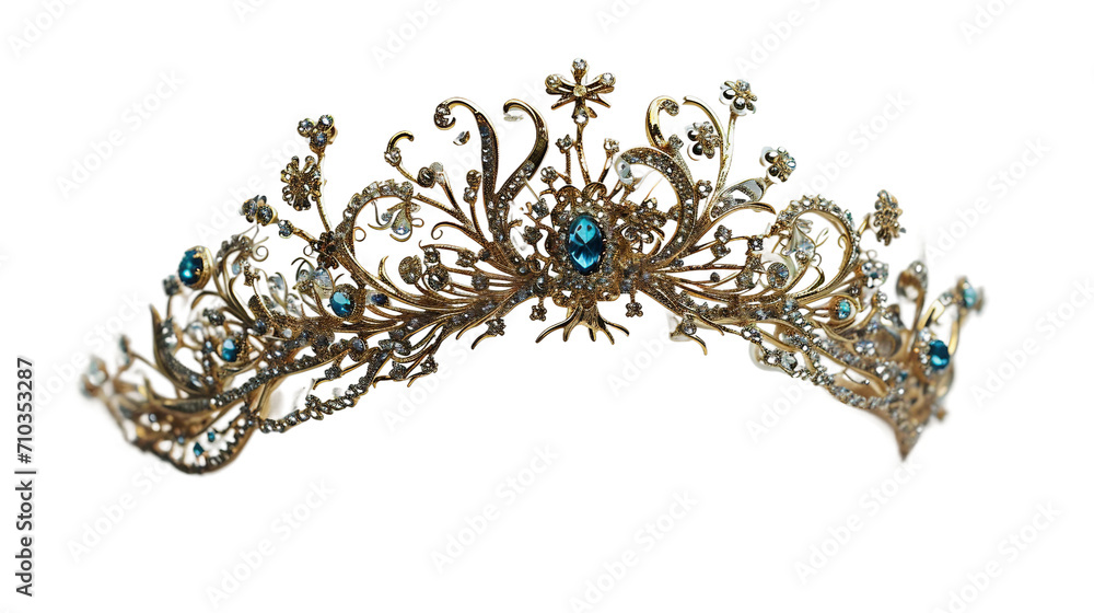 Stunning Mermaid Tiara Portrait, on transparent background. PNG Format ...
