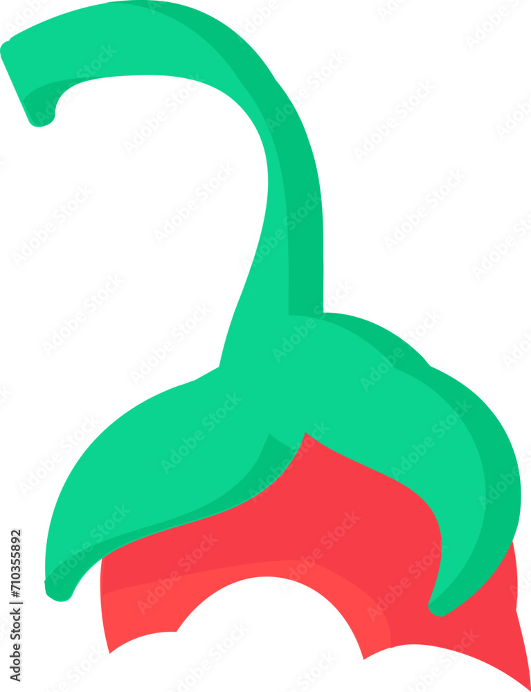 Sorting organic food waste. Leftover top of hot red pepper. Leftovers ...