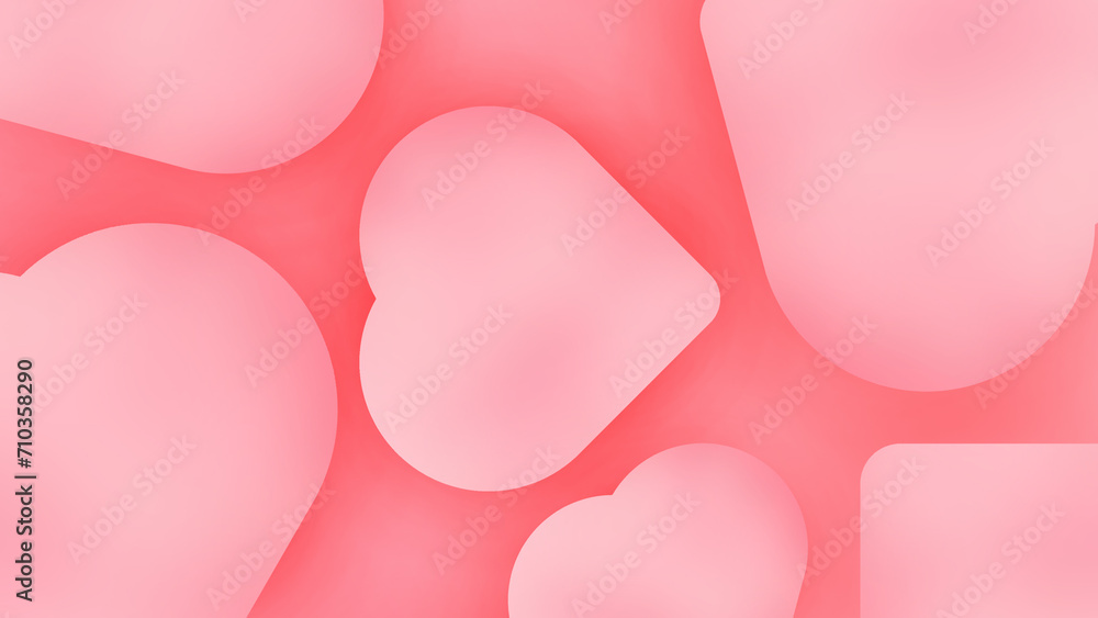 3d love shape texture background in pink color great for desktop ...