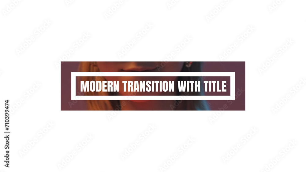 Modern Transition with Title Stock Template | Adobe Stock