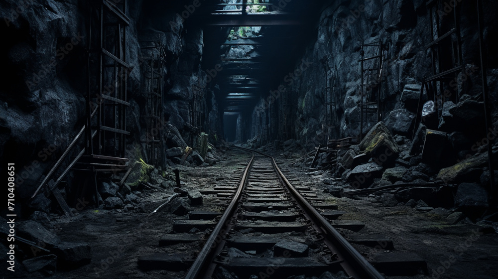 Forgotten Depths: Exploring the Eerie Abandonment of a Coal Mine Stock ...
