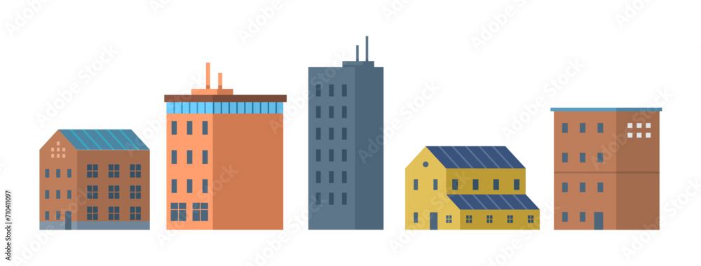 Clean city vector illustration. A clean city embraces environmentally ...