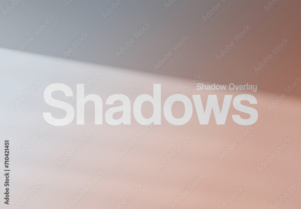 Photorealistic Shadow Overlay Mockup Stock Template | Adobe Stock