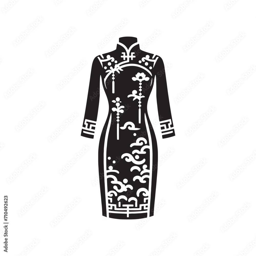 Lunar Legacy Illuminated: Timeless Traditional Chinese Dress Silhouette ...