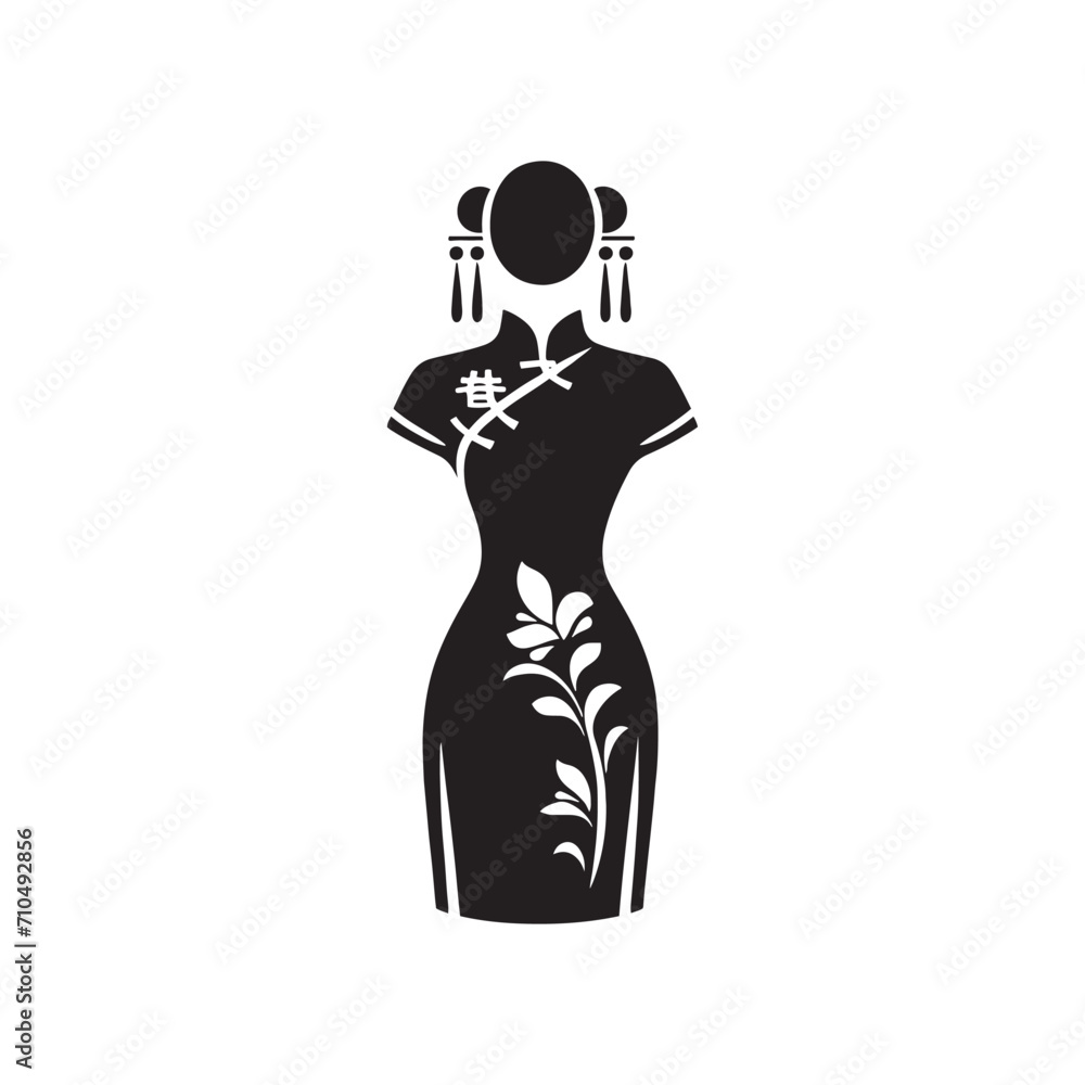 Lunar Legacy Illuminated: Timeless Traditional Chinese Dress Silhouette ...