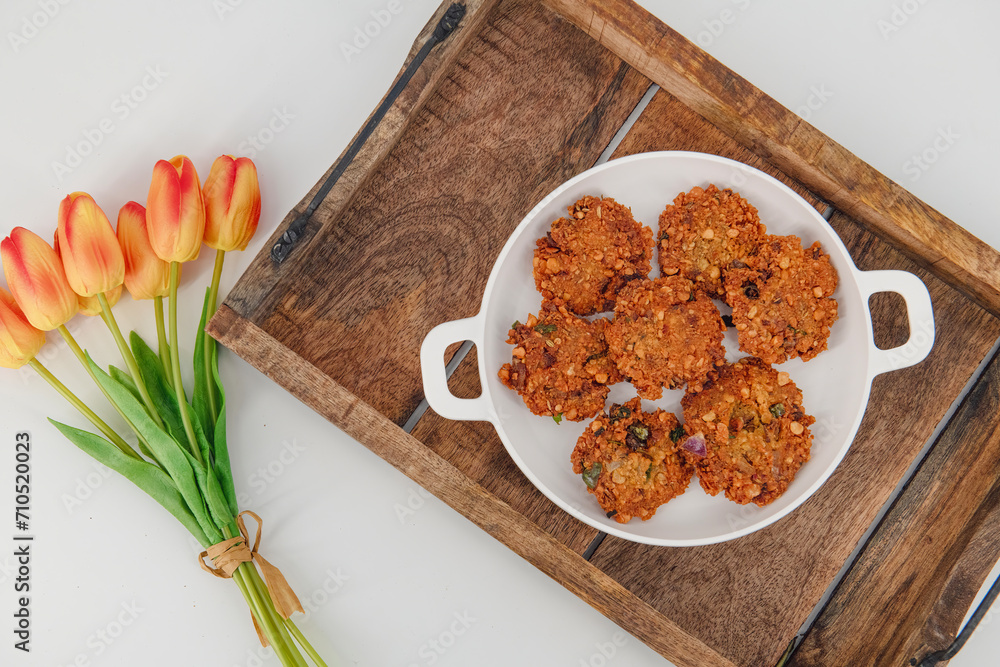 Crispy fried lentil fritters,Parippu ,dal, paripu vada from South ...