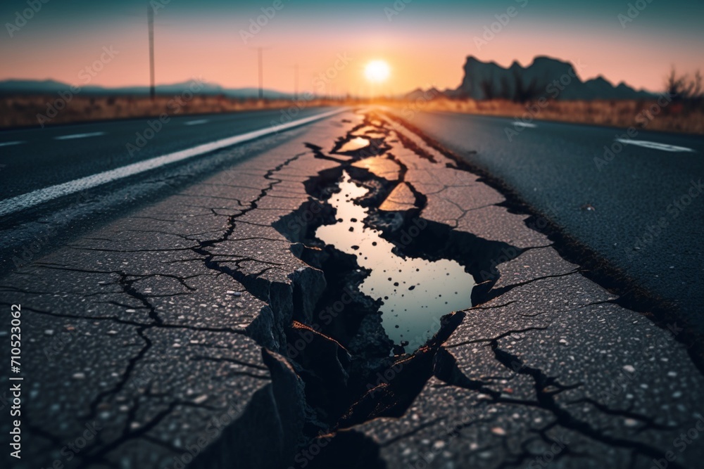 Nature's Fury Unleashed: Aftermath of an Earthquake, Earth Split and ...