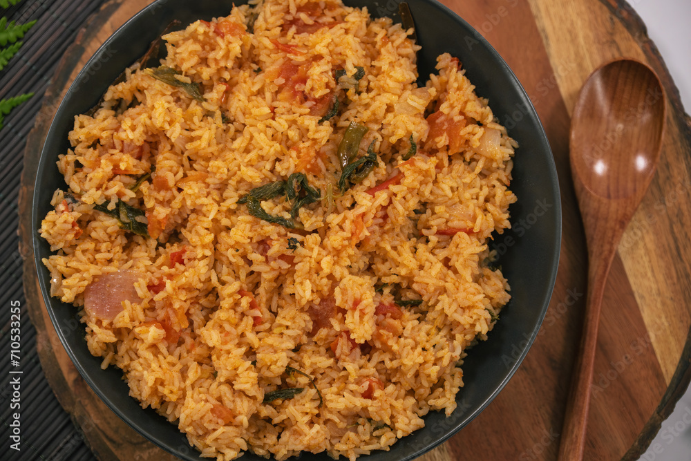 South Indian Breakfast Bliss: Vibrant Tomato Rice Bursting with Flavor ...