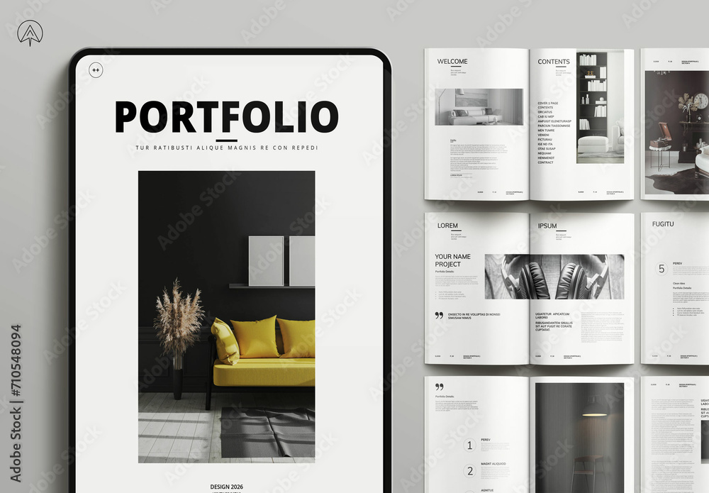 Portfolio Magazine Template Stock Template | Adobe Stock