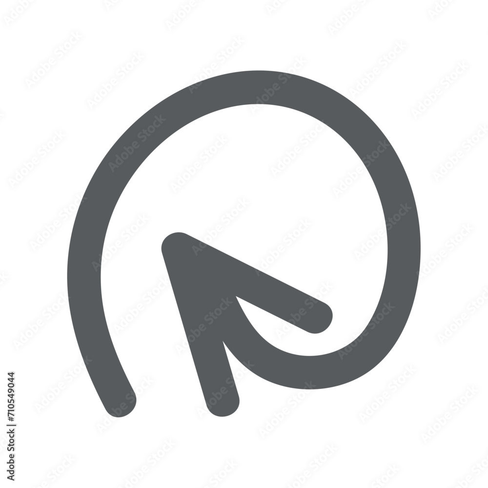 Arrow of set. This graphic illustration with a vibrant gray arrow pops ...