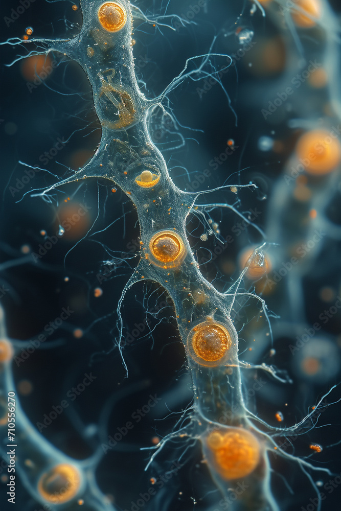 Stentor coeruleus feeding on bacteria, seen through a phase-contrast ...
