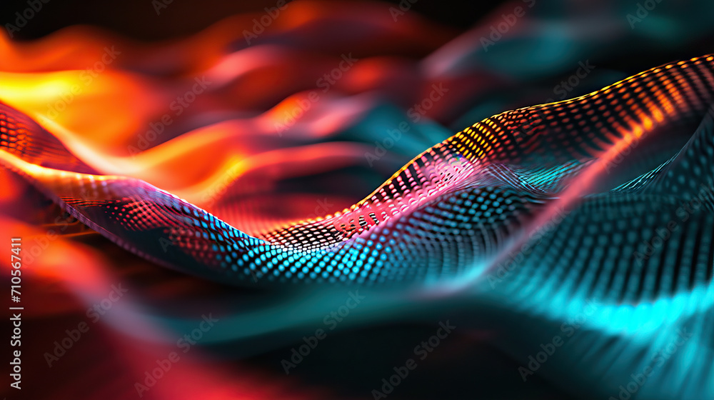 Abstract Light Patterns: An illustration of abstract patterns created ...