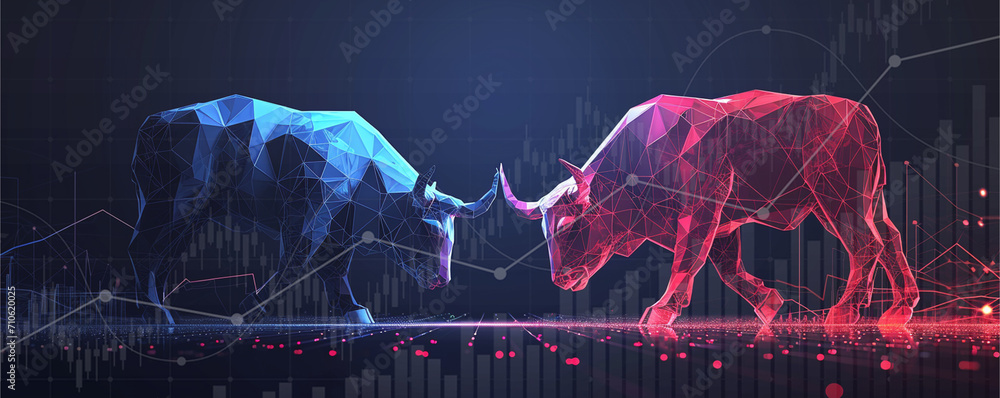 Stock market exchange or financial technology, ai technology Stock ...