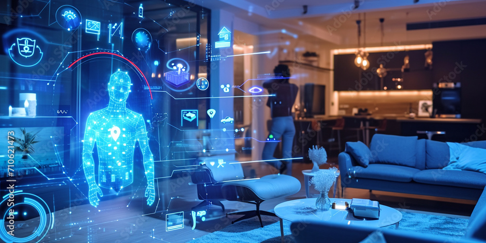 Smart Home AI, Futuristic smart home interior ,what your customer need ...