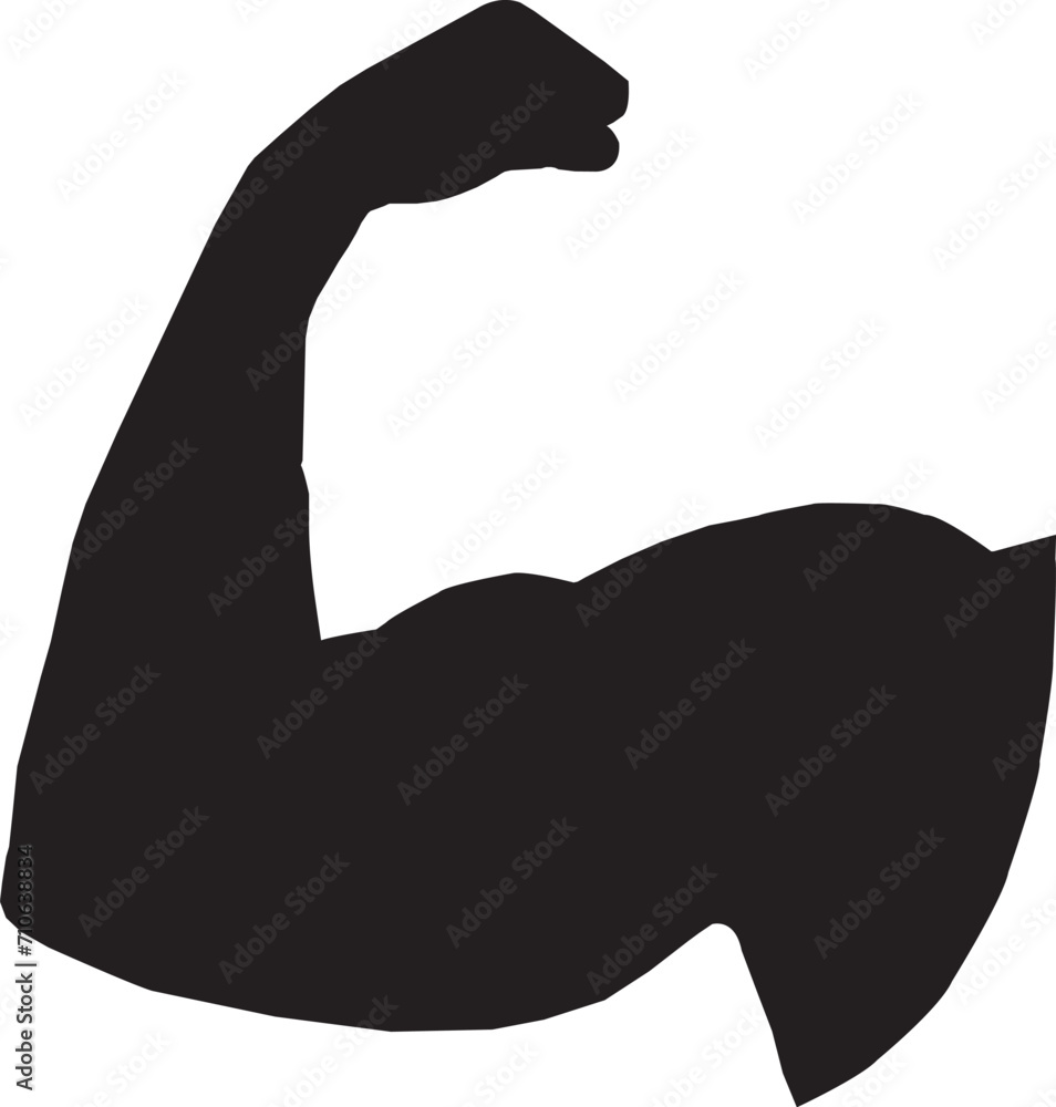 Strong Male Arm. Symbol of Power and Muscle Vector and Clip Art Stock ...