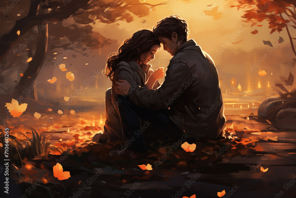 A heartfelt illustration of a therapist extending a comforting embrace ...