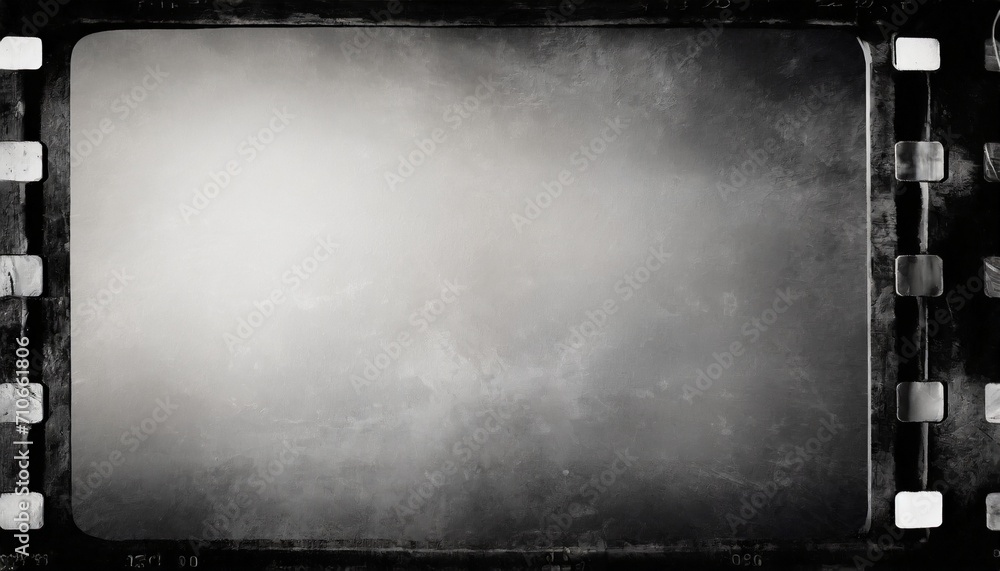 grunge empty film background frame with vignette border dirty ...