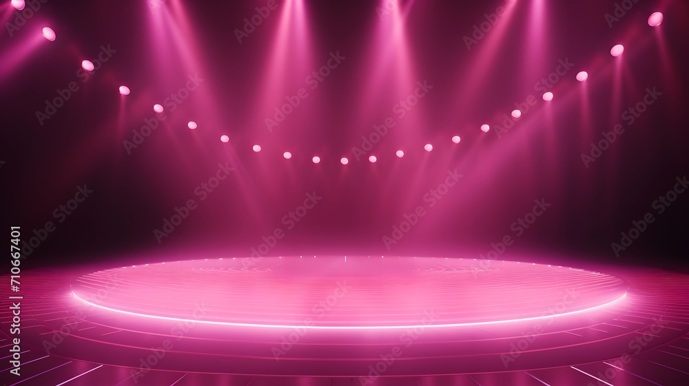 Empty stage light background with spotlight illuminated stage for ...