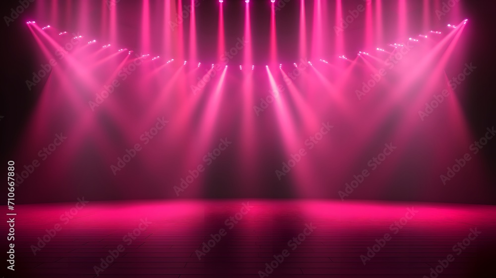 Empty stage light background with spotlight illuminated stage for ...