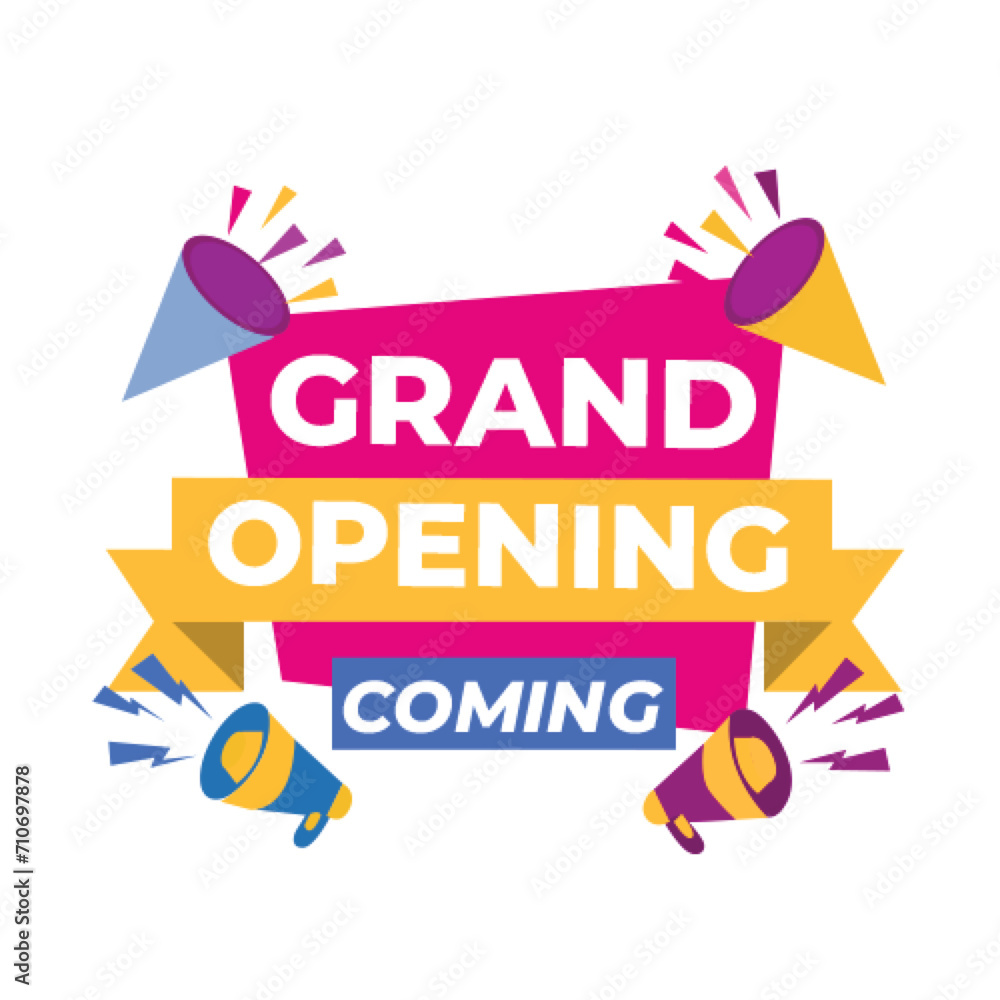 Grand Opening Flyer Template, Realistic grand Opening Invitation ...