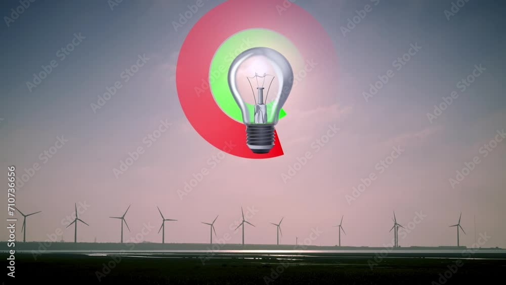 Clean energy lights up light bulbs and creates a sustainable life ...