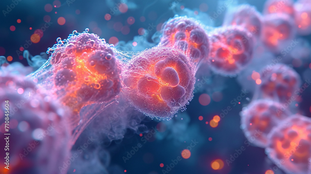 A medical illustration capturing the exchange of oxygen and carbon ...