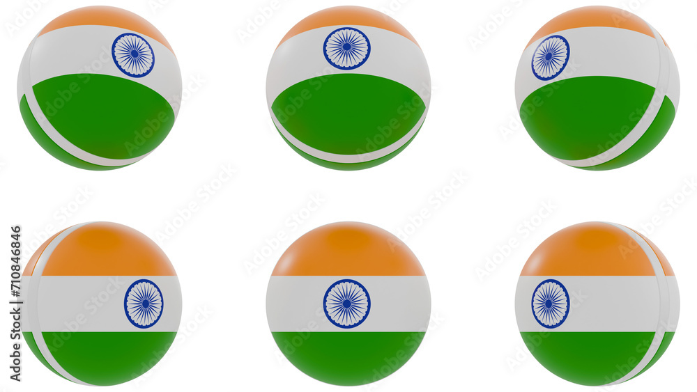Ball with India country flag on transparent background. PNG of spheres ...
