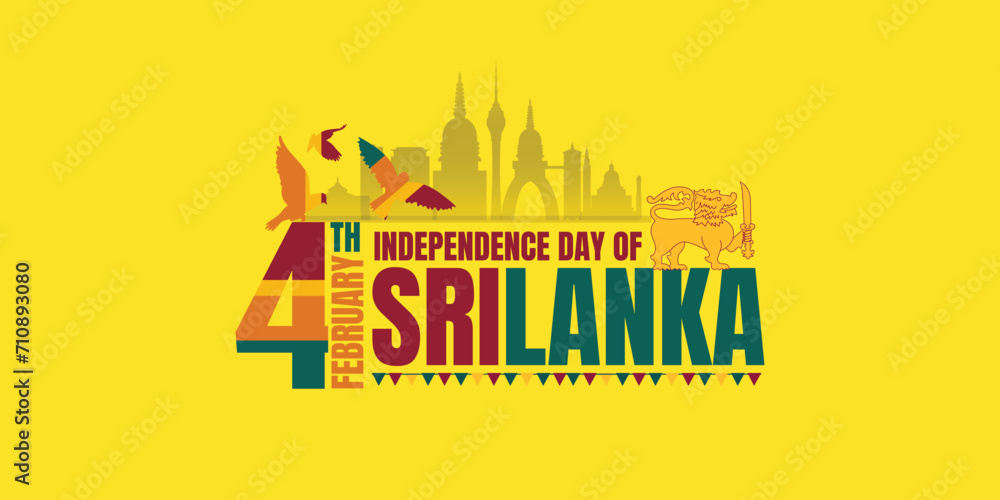Sri Lankan Independence Day. Sri Lanka Day Defense Concept. Template ...