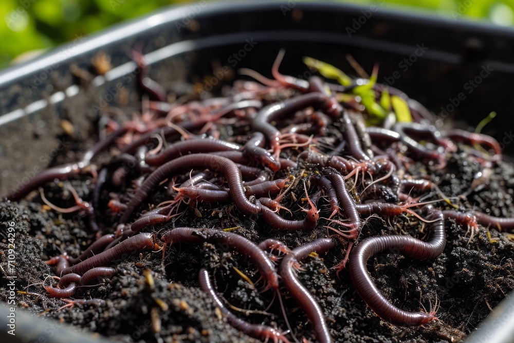 Cultivation of earthworms for the production of vermicompost Stock ...