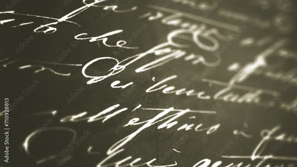 Old Retro Handwritten Letter Background/ 4k motion graphics of an ...