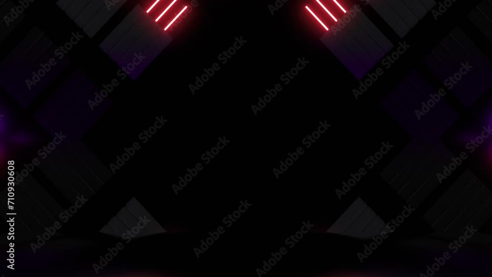 Vidéo Stock This stock motion graphic video of 4K ColoredAnimated Neon ...