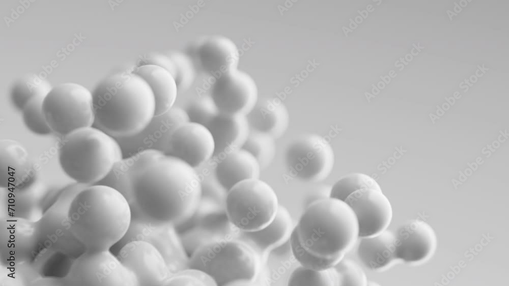 Stream gray balls grey abstract drops metaballs meta orbs spheres ...