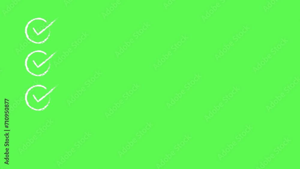 Vidéo Stock 2d animated green check mark tick sign in square checkbox ...