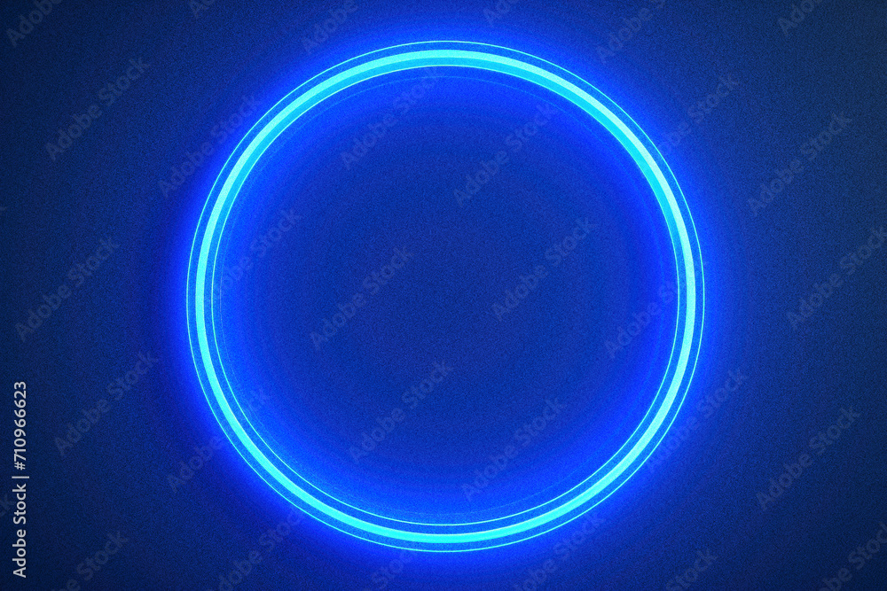 dark blue and neon blue with neon blue ircle in centre of screen smooth ...