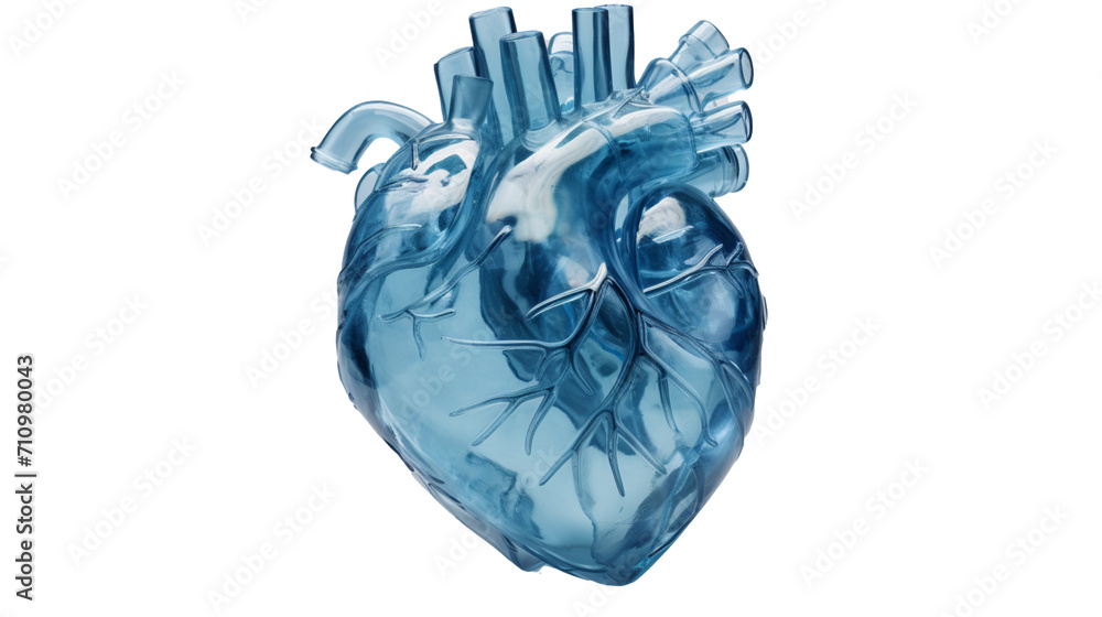 A Human Heart Model. Cutout isolated on a transparent background. PNG ...