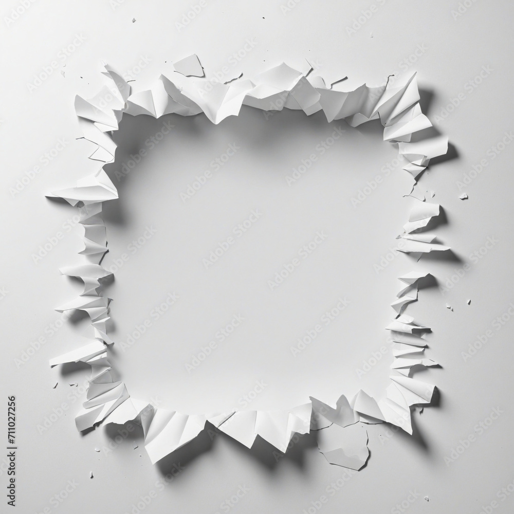 Torn Edges Paper Hole Design Template - High-Quality Stock Image of ...