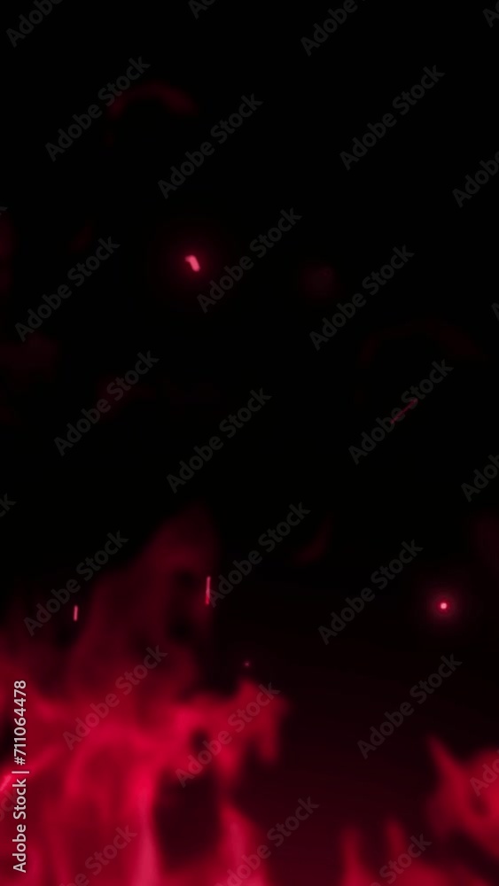 Vidéo Stock Vertical video - Burning Fire Visual effect with flying ...